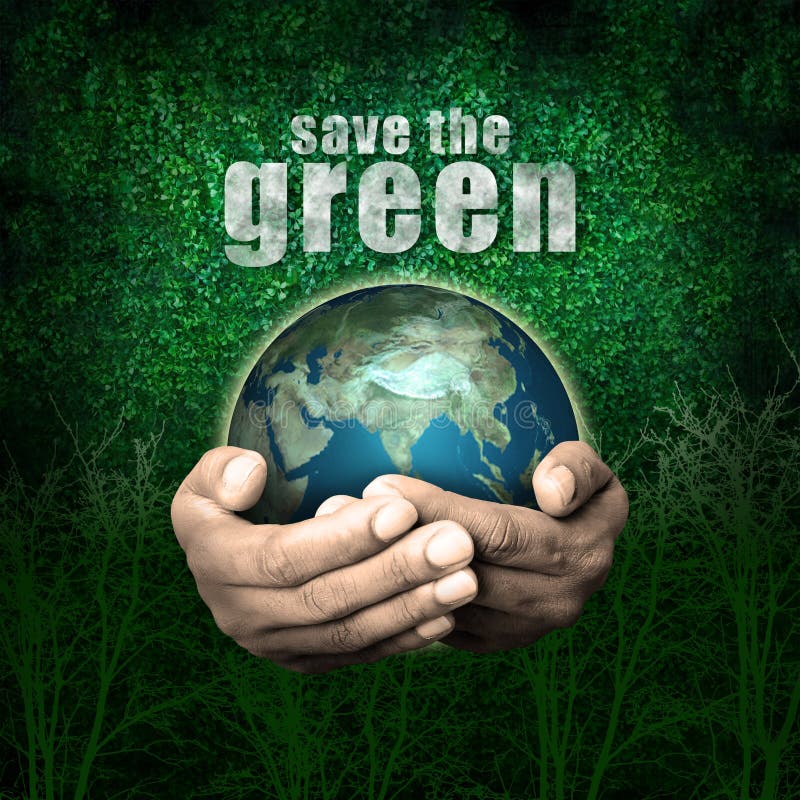 Save the green stock image. Image of friendly, environment - 11995887