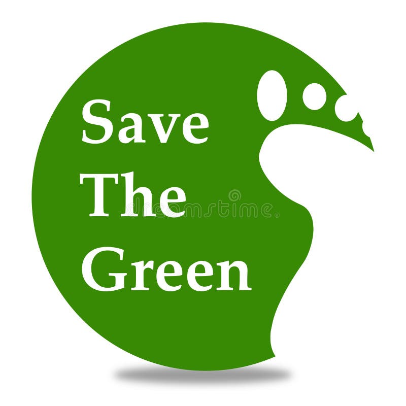 Save the Green stock illustration. Illustration of circle - 42172679