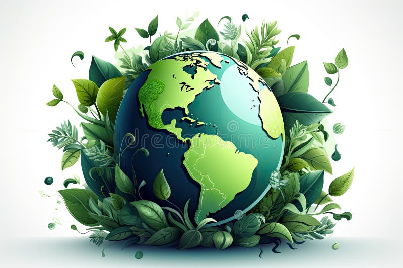 Save the Green Planet Concept with Green Earth Globe, Earth Day Stock ...