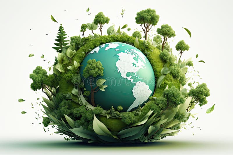 Save the Green Planet Concept with Green Earth Globe, Earth Day Stock ...