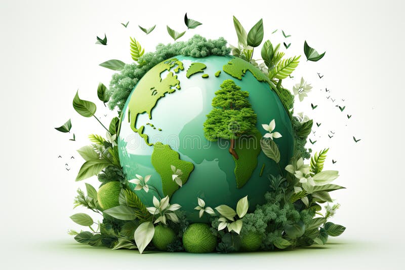 Save the Green Planet Concept with Green Earth Globe, Earth Day Stock ...