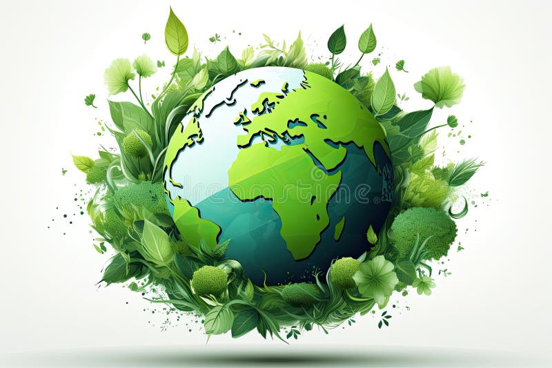 Save the Green Planet Concept with Green Earth Globe, Earth Day Stock ...