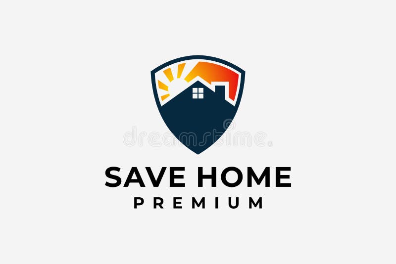 Save home logo abstract stock illustration. Illustration of home ...