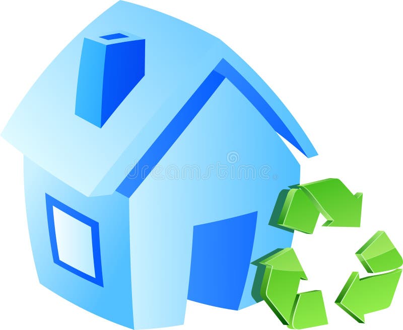Save home symbol. stock vector. Illustration of environment - 9755814