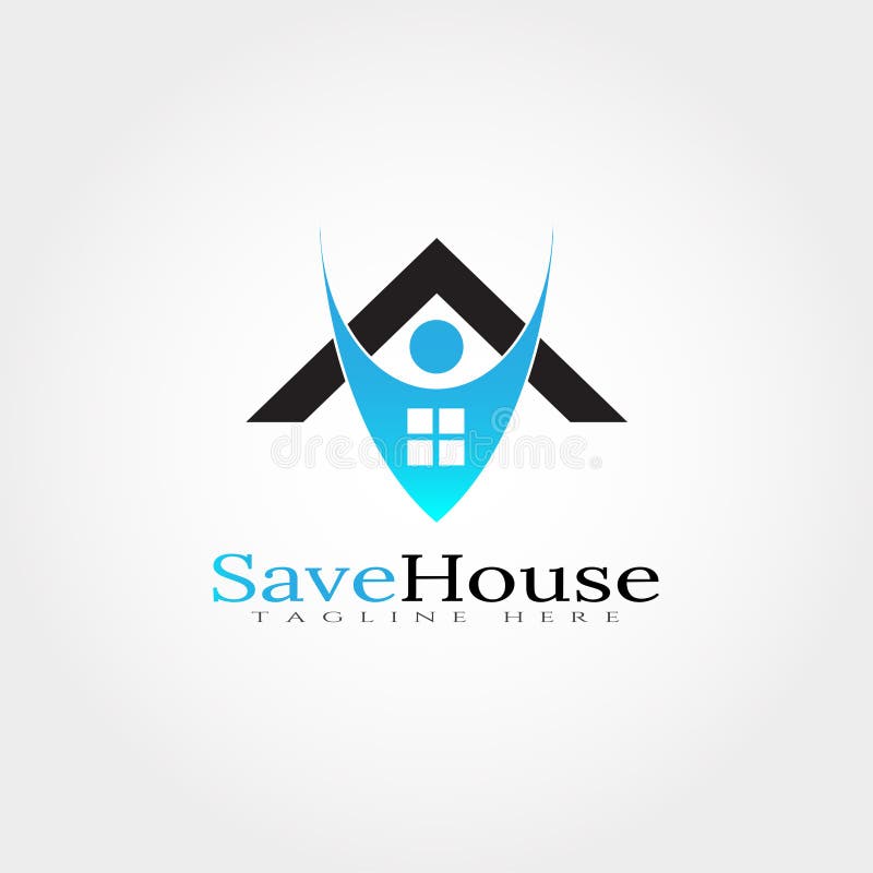 Save House Logo Design Template, Illustration Element -vector Stock ...