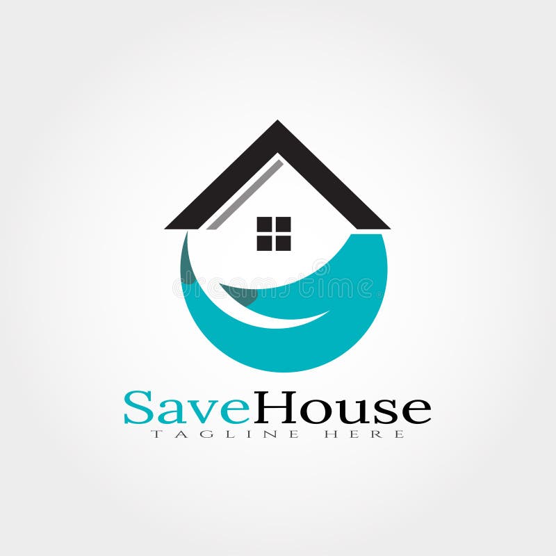 Save House Logo Design Template, Illustration Element -vector Stock ...