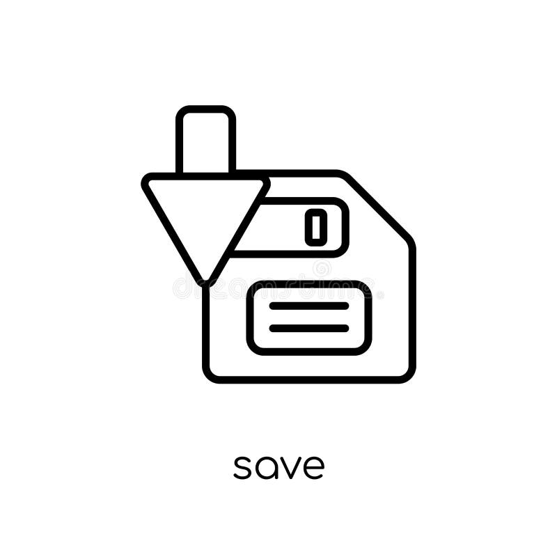Savings Account Icon. Trendy Modern Flat Linear Vector Savings a Stock ...