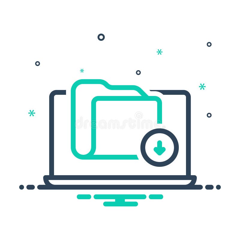 Mix Icon for Save, Data and Information Stock Vector - Illustration of ...