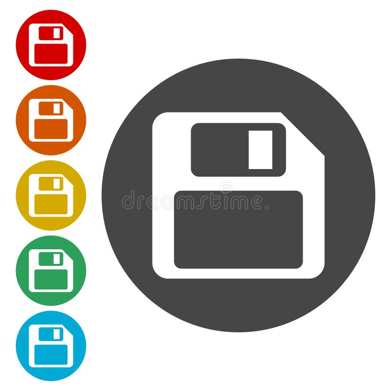 Save Icon, File Save Icon, Disc Icon Stock Vector - Illustration of ...