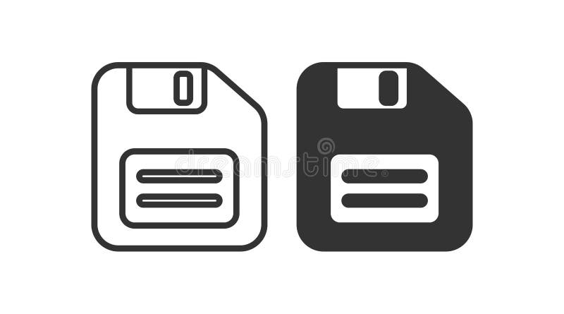Save Icon. Floppy Symbol. Sign Retro Disk Vector Stock Vector ...