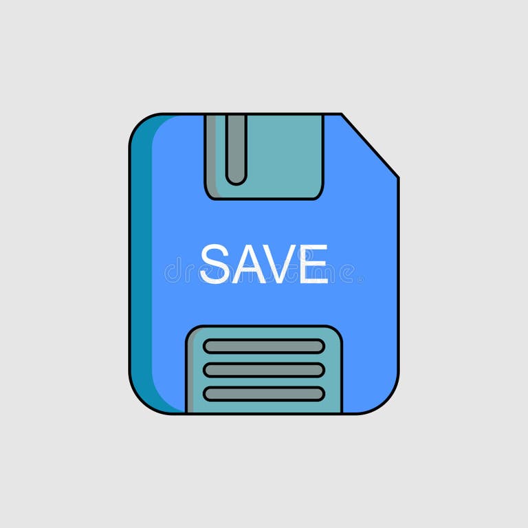 Save Icon. Icon Related To UI Elements. Suitable for Graphic Design, Web Site, App, User ...