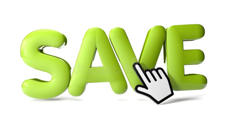 Save icon stock illustration. Illustration of text, green - 30582387