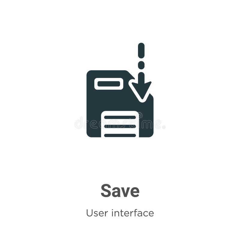 Save Icon Vector Icon On White Background. Flat Vector Save Icon Icon ...