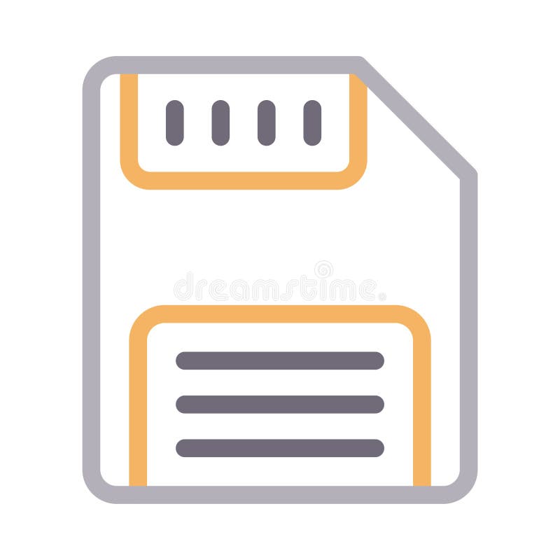 Save Idea Thin Color Line Vector Icon Stock Vector - Illustration of ...