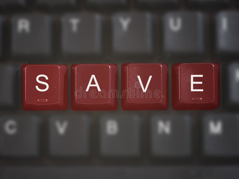 SAVE Keys on Computer Keyboard Stock Image - Image of payment, saving ...
