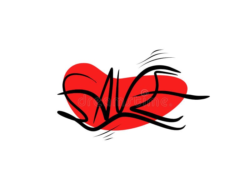 Save Lettering Text. Modern Calligraphy Style Vector Illustration Stock ...