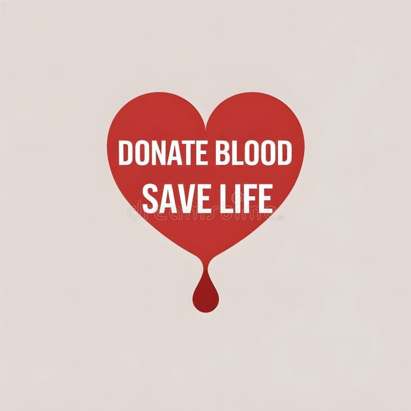 Save a Life by Donating Blood Make a Difference Stock Illustration ...