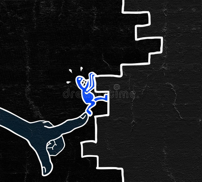 Save man stock illustration. Illustration of hand, cartoon - 82639582