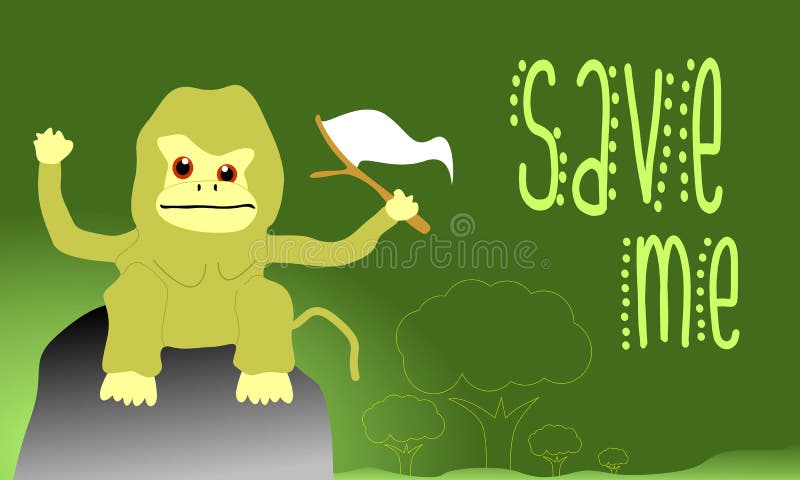 Save me stock vector. Illustration of icon, design, animals - 75425317