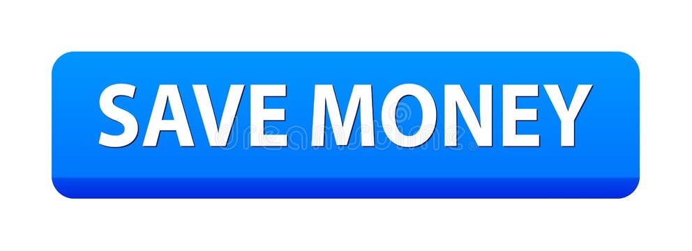 Save money button stock vector. Illustration of customers - 181085399