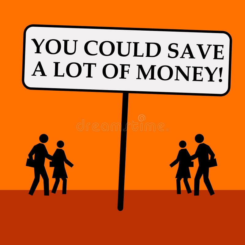 Save Money Words on Chalkboard Education Savings Stock Illustration ...