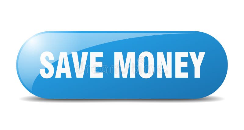 Save money stock vector. Illustration of money, button - 120378743