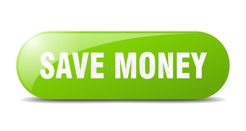 Save Money Button. Save Money Sign. Key. Push Button. Stock Vector ...
