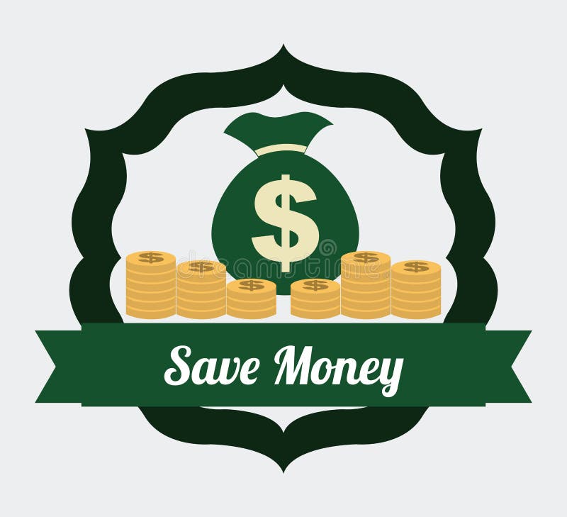 Save money design stock vector. Illustration of dollar - 45744634