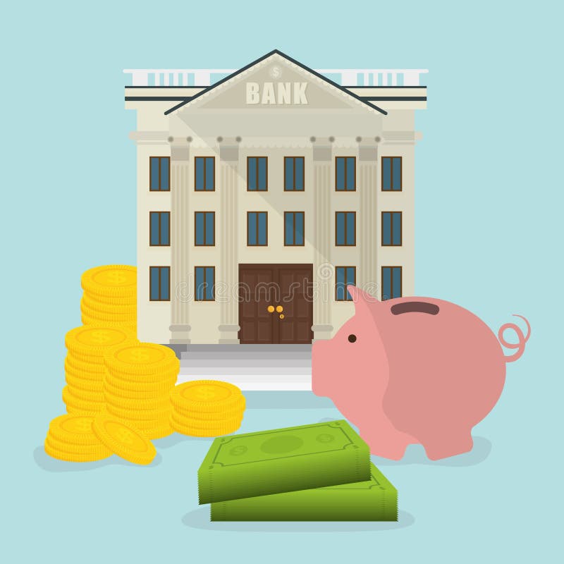 Save money design. stock vector. Illustration of bank - 58706137