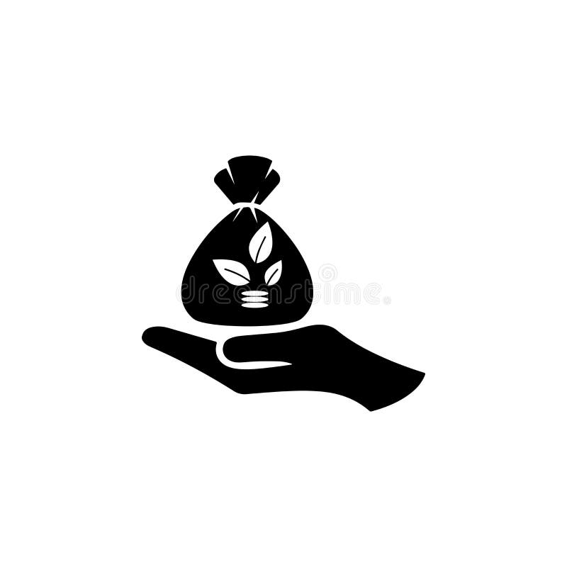 Save Money Hand and Money Icon Stock Vector - Illustration of business ...