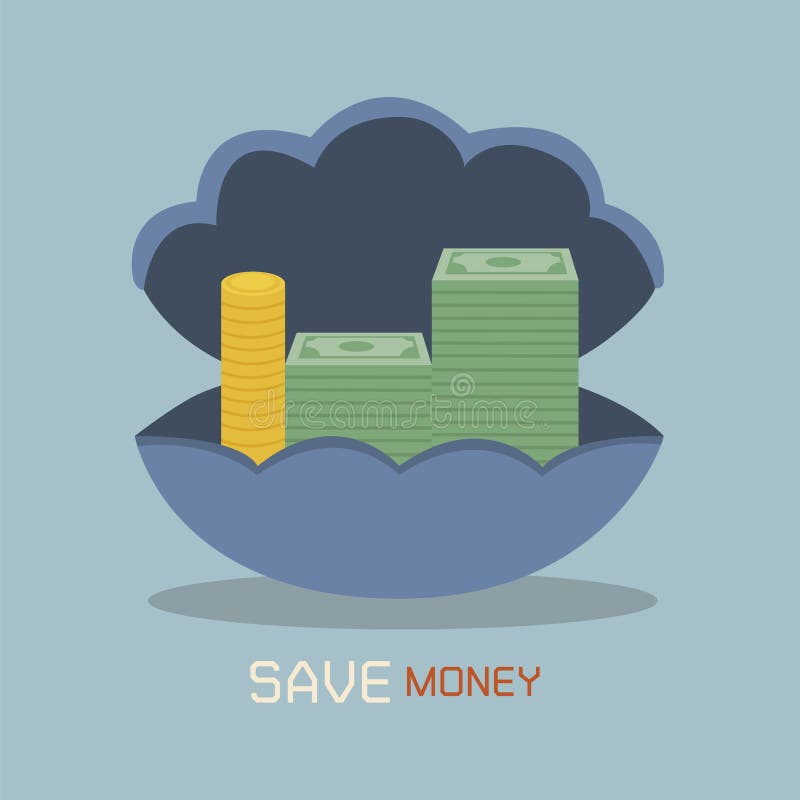 Save money stock vector. Illustration of savings, coin - 32364915