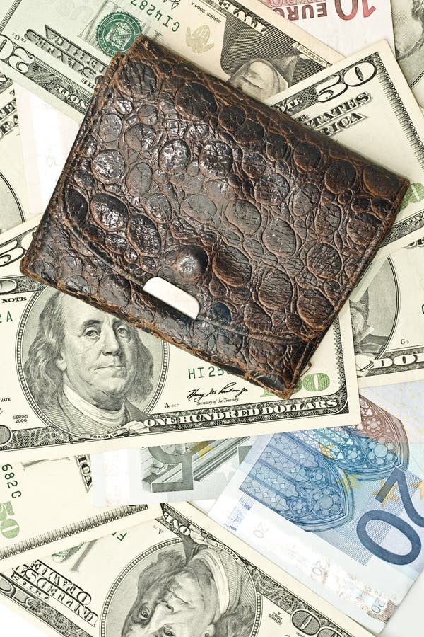 Save the Money - Old Wallet, US Dollars Stock Image - Image of paper ...