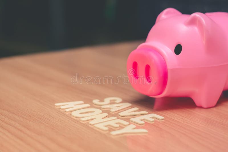 Save Money in Pig Pink for Future Use. Stock Image - Image of natural ...