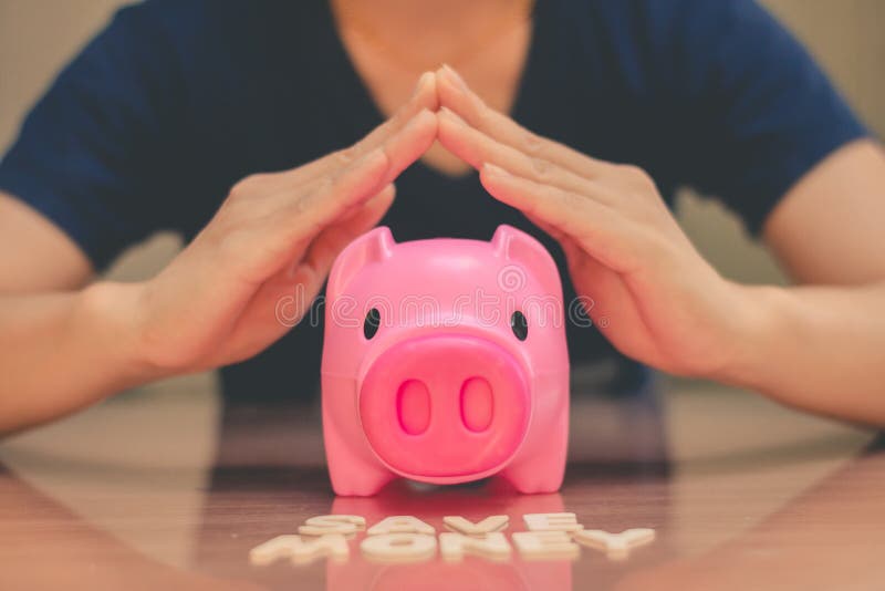 Save Money in Pig Pink for Future Use. Stock Photo - Image of business ...