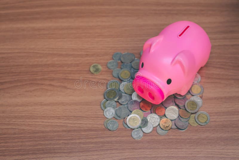 Save Money in Pig Pink for Future Use. Stock Photo - Image of banking ...
