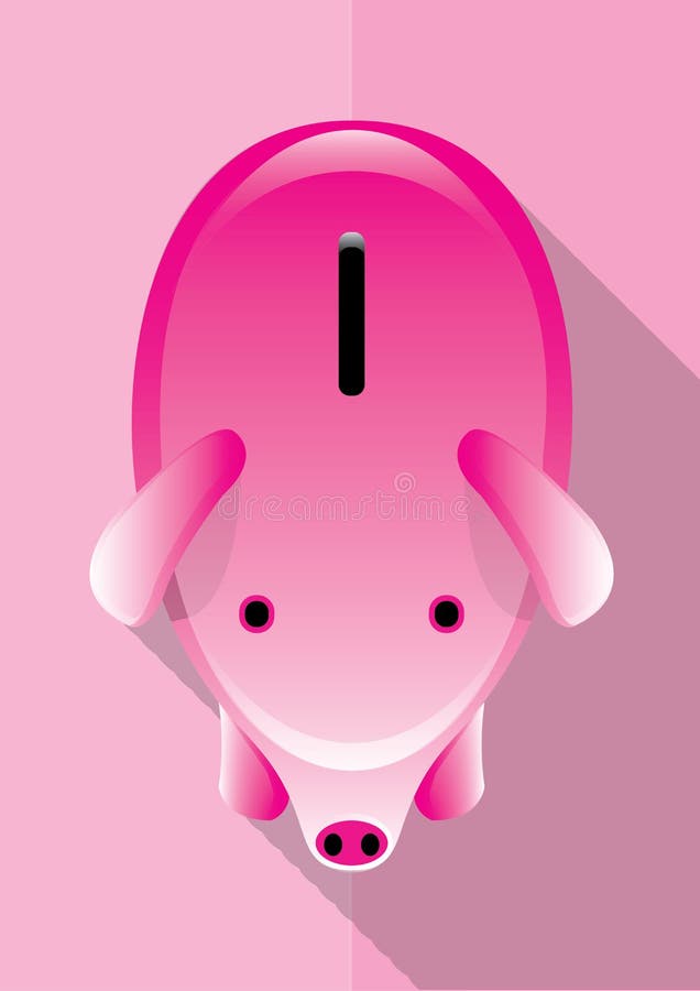 Save Money Piggy Poster stock vector. Illustration of money - 53071071