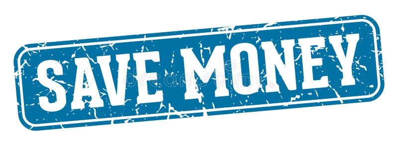 Save Money Rectangular Sign. Save Money Stamp Stock Vector ...