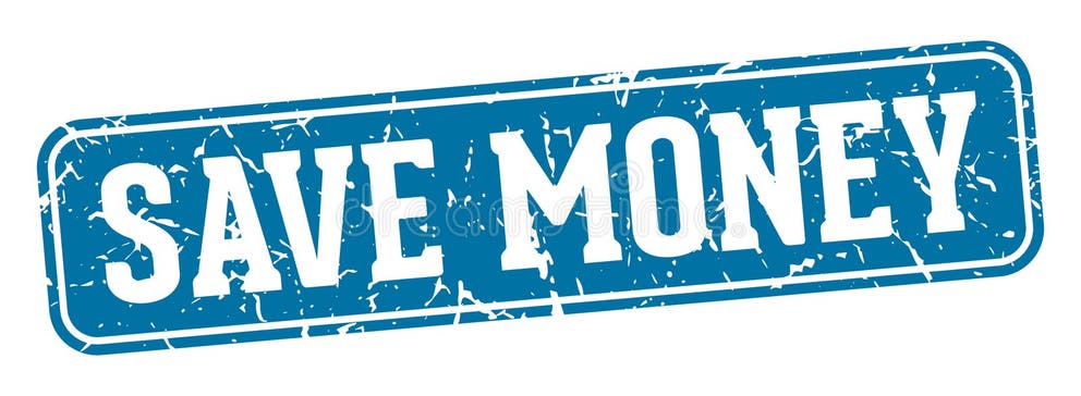 Save Money Rectangular Sign. Save Money Stamp Stock Vector ...