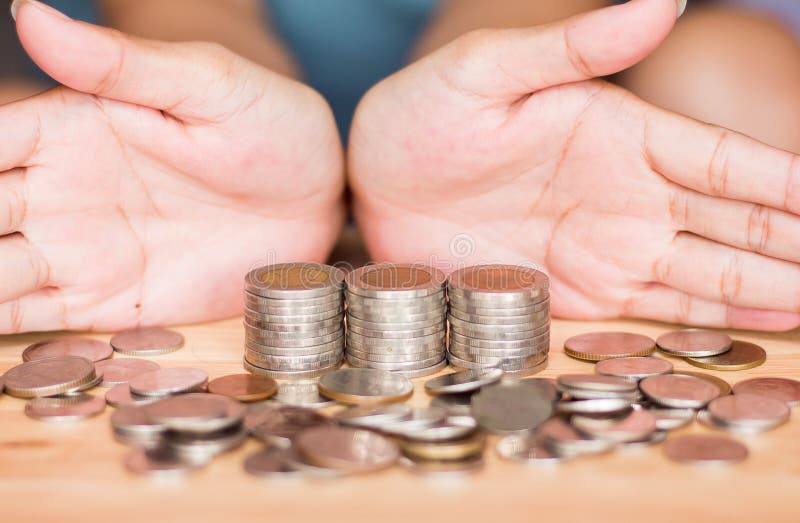 Save Money with Stack Money Coin Stock Image - Image of finance, euro ...