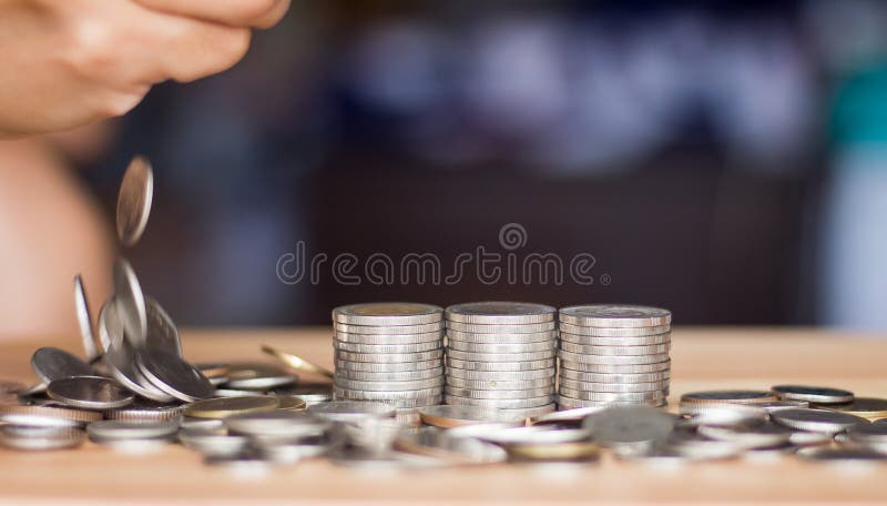 Save Money with Stack Money Coin Stock Photo - Image of coin, budget ...