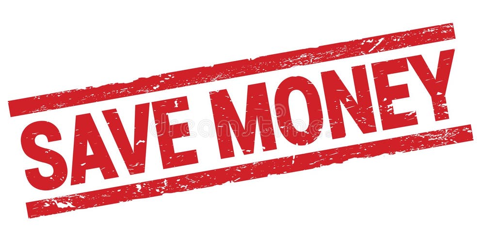 SAVE MONEY Text on Red Rectangle Stamp Sign Stock Illustration ...