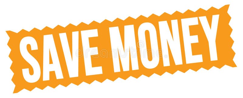 SAVE MONEY Text Written on Orange Stamp Sign Stock Illustration ...