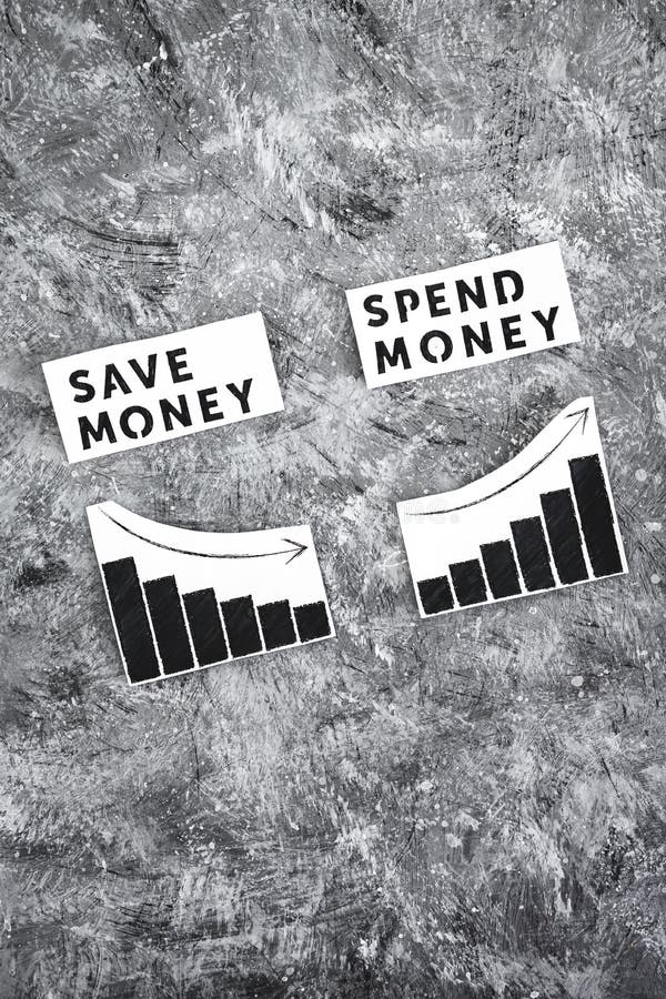Save Money Vs Spend Money Texs Side by Side with Graphs Showing Wealth ... Save Money Vs Spend Money Texs Side by Side with Graphs Showing Wealth ...