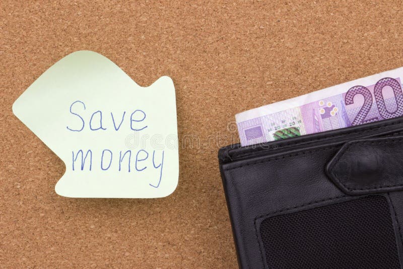 Save Money Written on Sticky Note Stock Image - Image of noticeboard ...