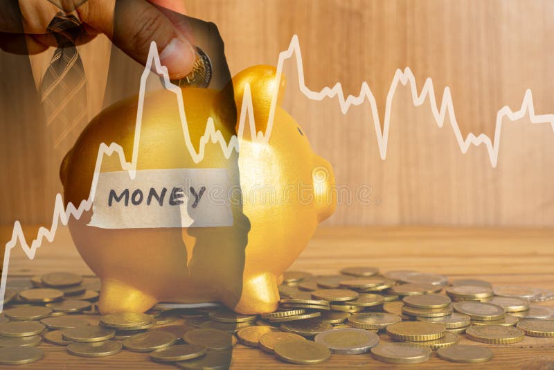 Save Money with Your Stack Coin Stock Photo - Image of invest, economy ...