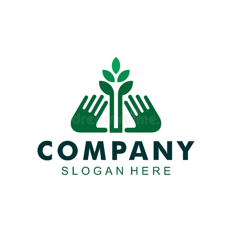 Save Nature Hand Plant Logo Icon Stock Vector - Illustration of logo ...