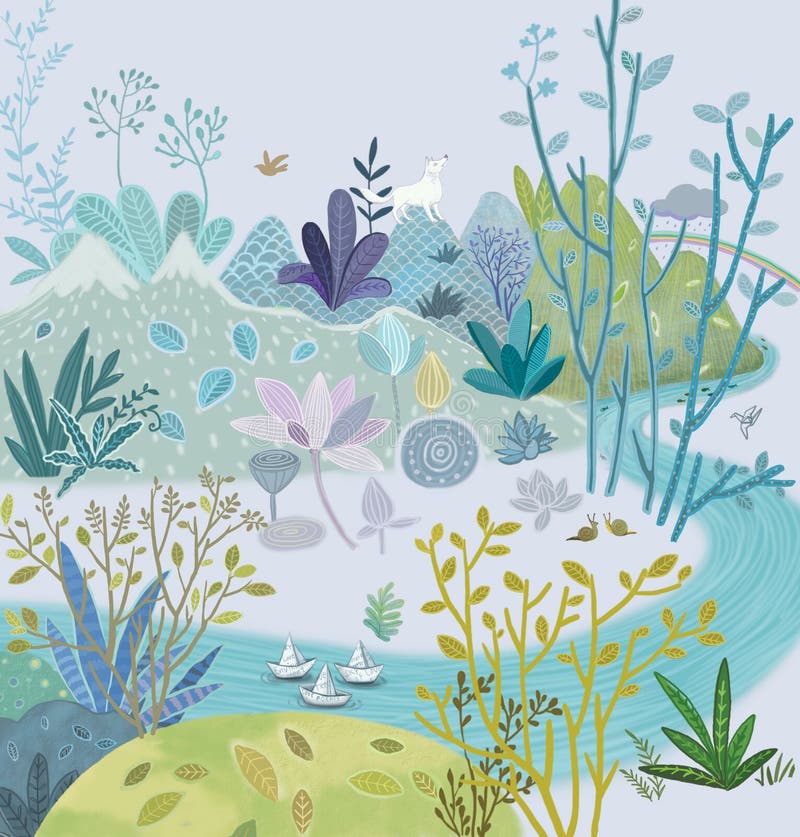 Save Nature in imagine stock illustration. Illustration of natural ...