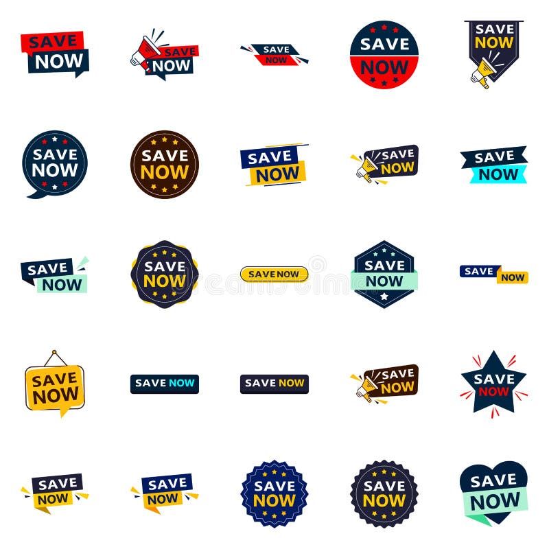 Save Now 25 Fresh Typographic Designs for an Updated Savings Campaign ...