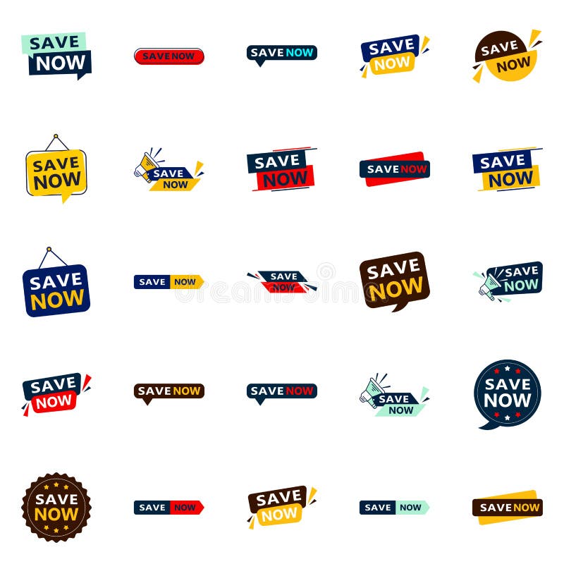 Save Now 25 Unique Typographic Designs To Drive Engagement and Savings ...