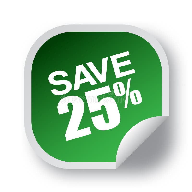 Save 25 offer stock illustration. Illustration of business - 123453661